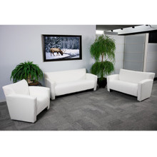 3pc Modern Leather Office Reception Sofa Set, FF-0548-13-S1 - H2O Furniture
