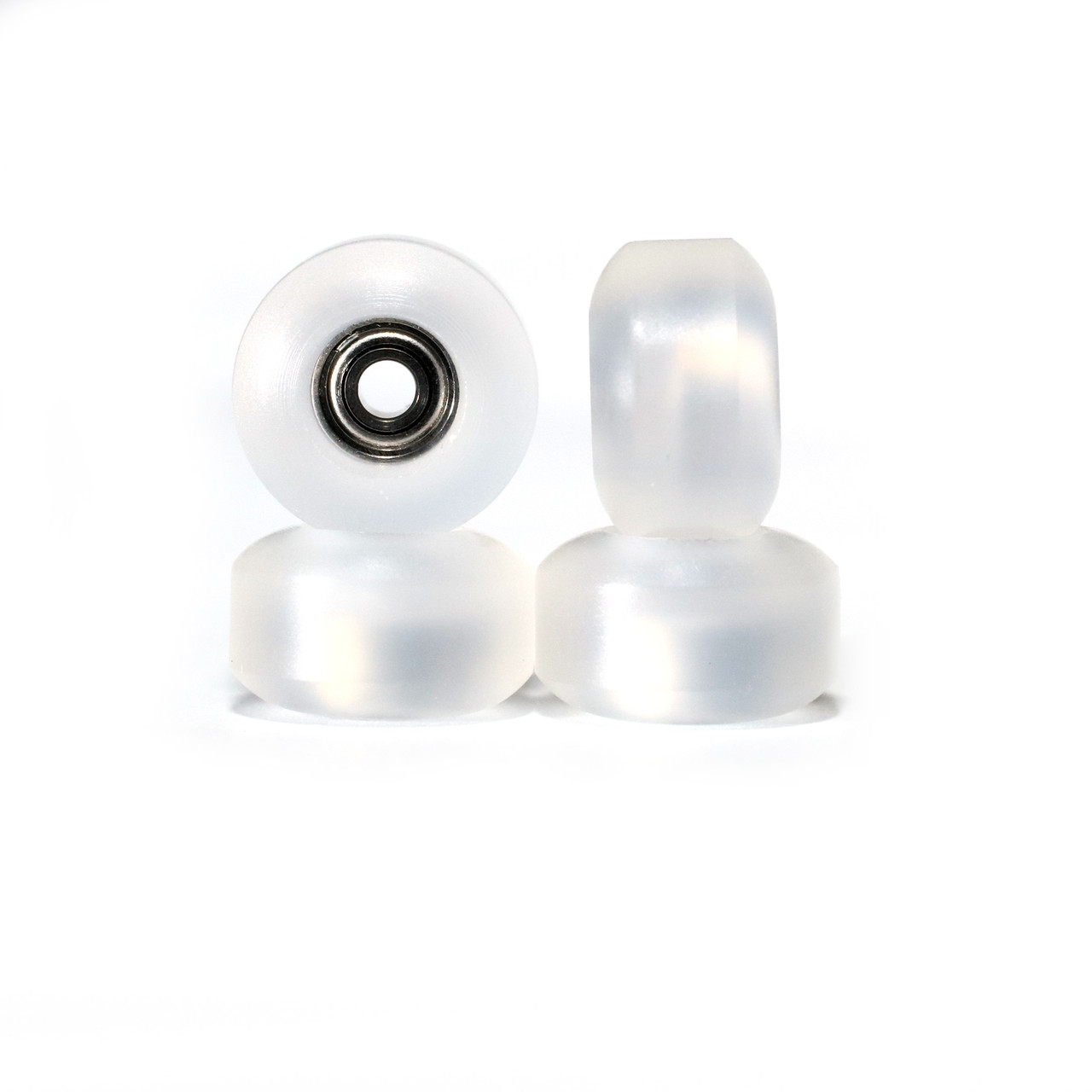 FlatFace G8 Bearing Wheels - Frosted Clear - FlatFace Fingerboards