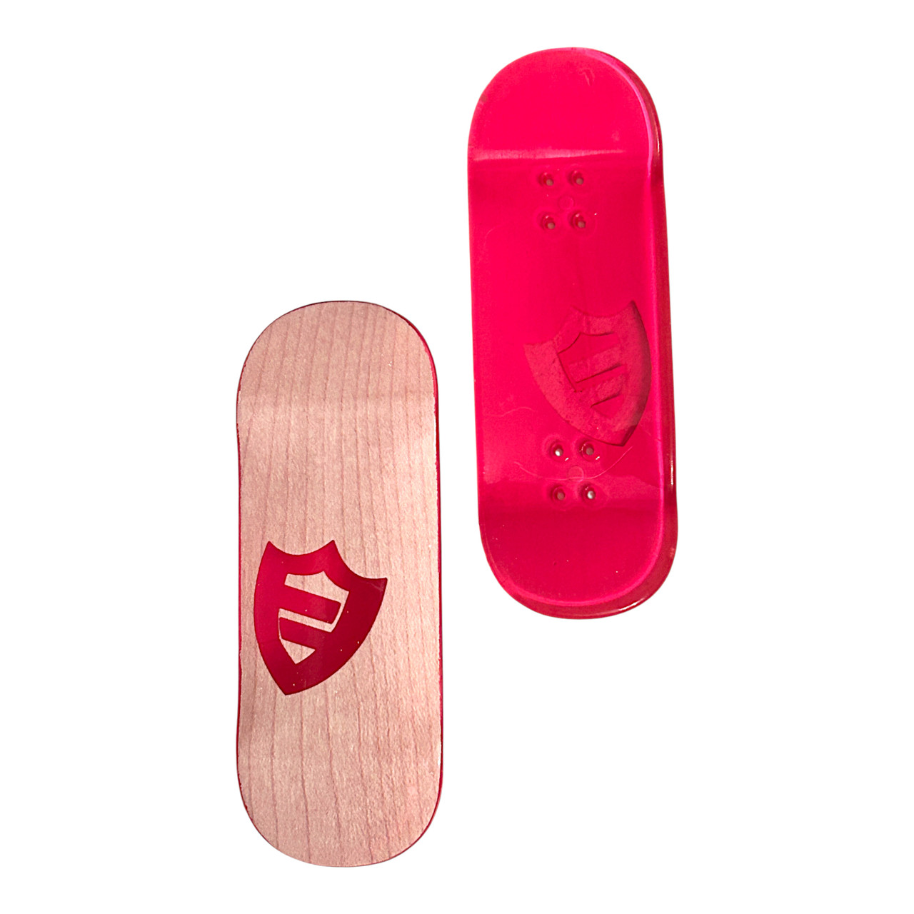 Duck Deck Pink Polycarbonate - 34mm - Maple w/ FF Logo - Real Wear on ...