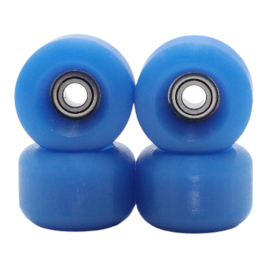 Blistered X Flatface G4 Urethane Wheels Blue Flatface Fingerboards