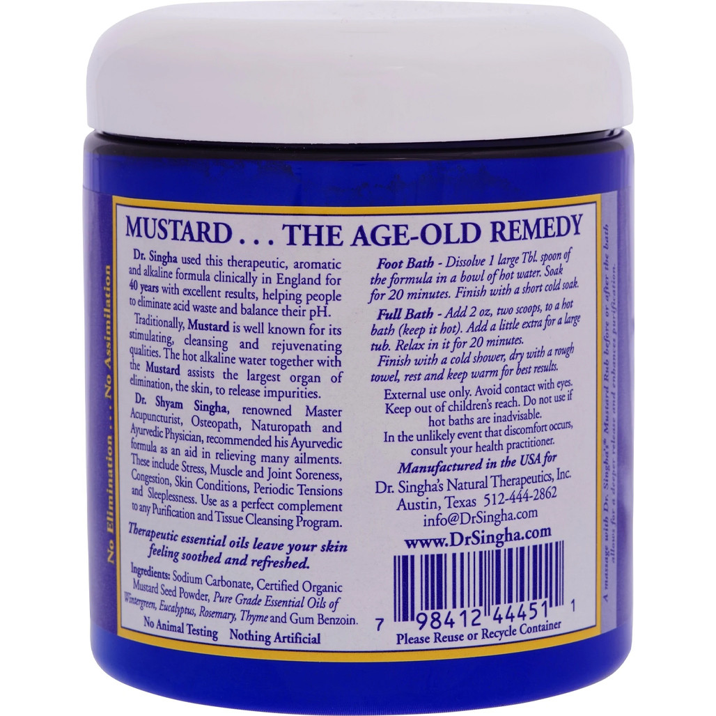 MUSTARD BATH POWDER Dr. Singha's