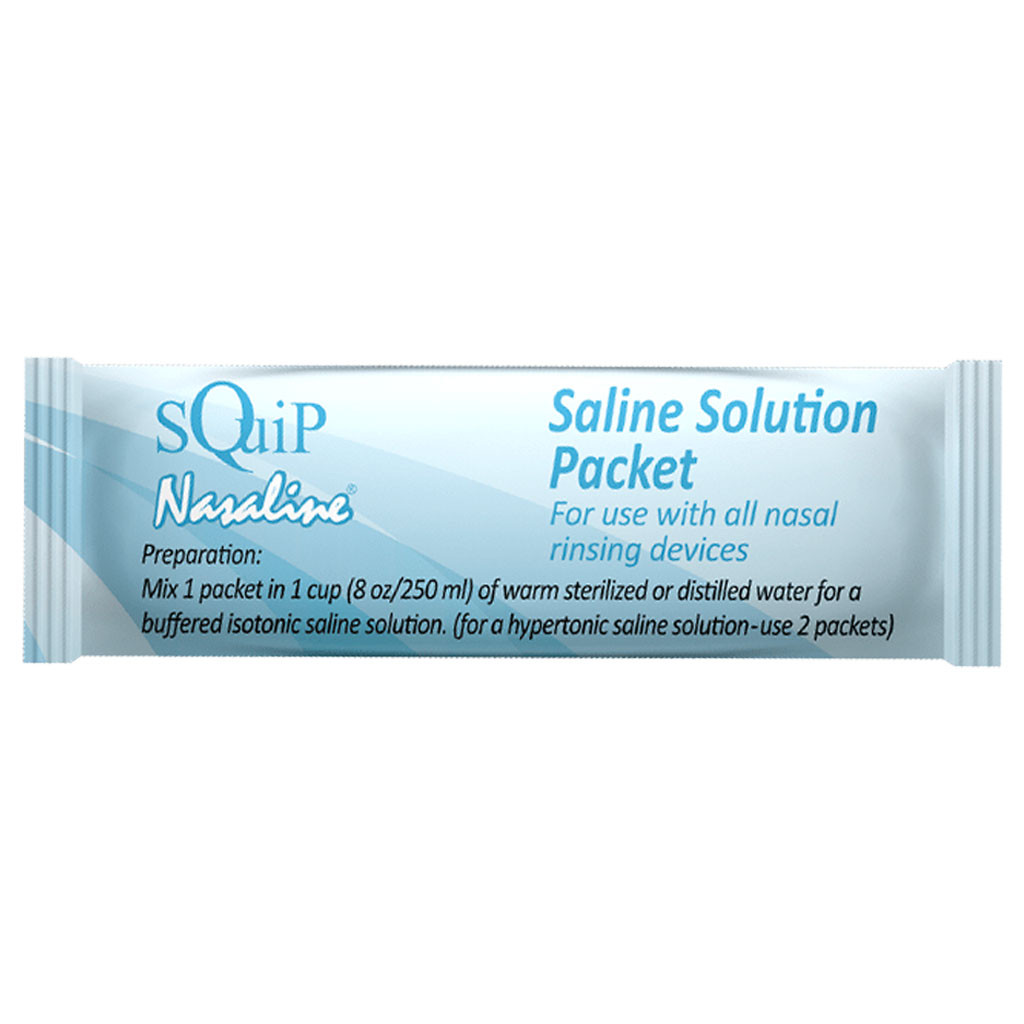 NASALINE SALINE SOLUTION 50 PACKETS Squip