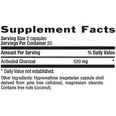 ACTIVATED CHARCOAL 260 MG Country Life