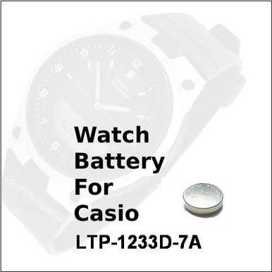 Watch Battery for Casio LTP-1233D-7A