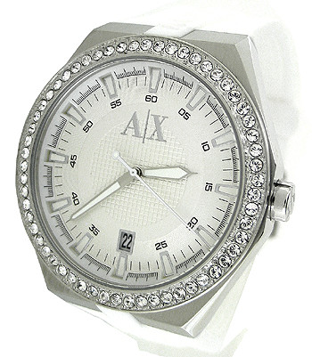 Armani Exchange Silicone 50M Ladies Watch AX1216