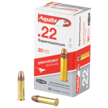 Aguila Ammunition Supermaximum Hyper Velocity 22LR 30 Grain Copper ...
