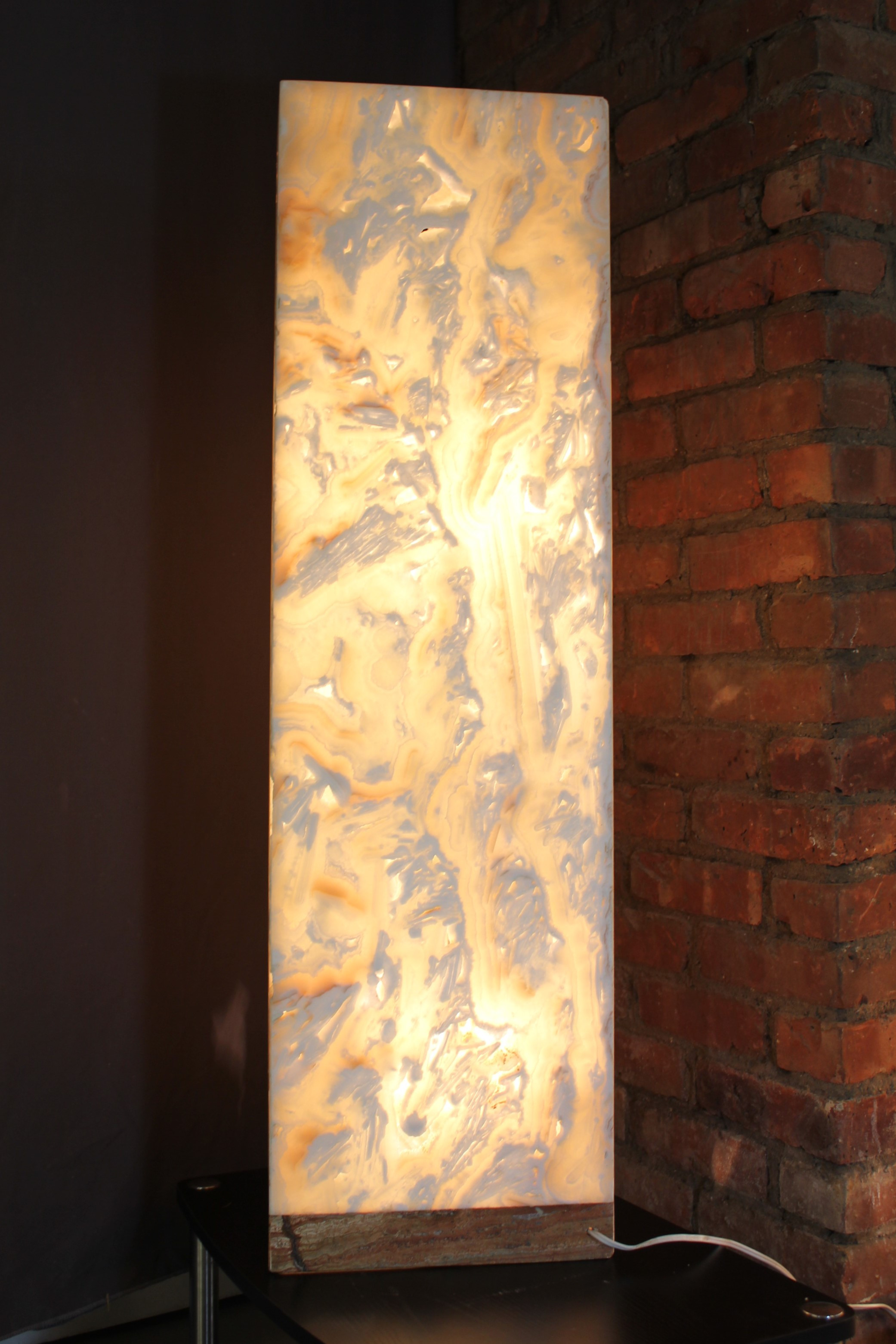 Rustic Floor lamps - translucent onyx stone - AV Onyx Home - Onyx Lamps