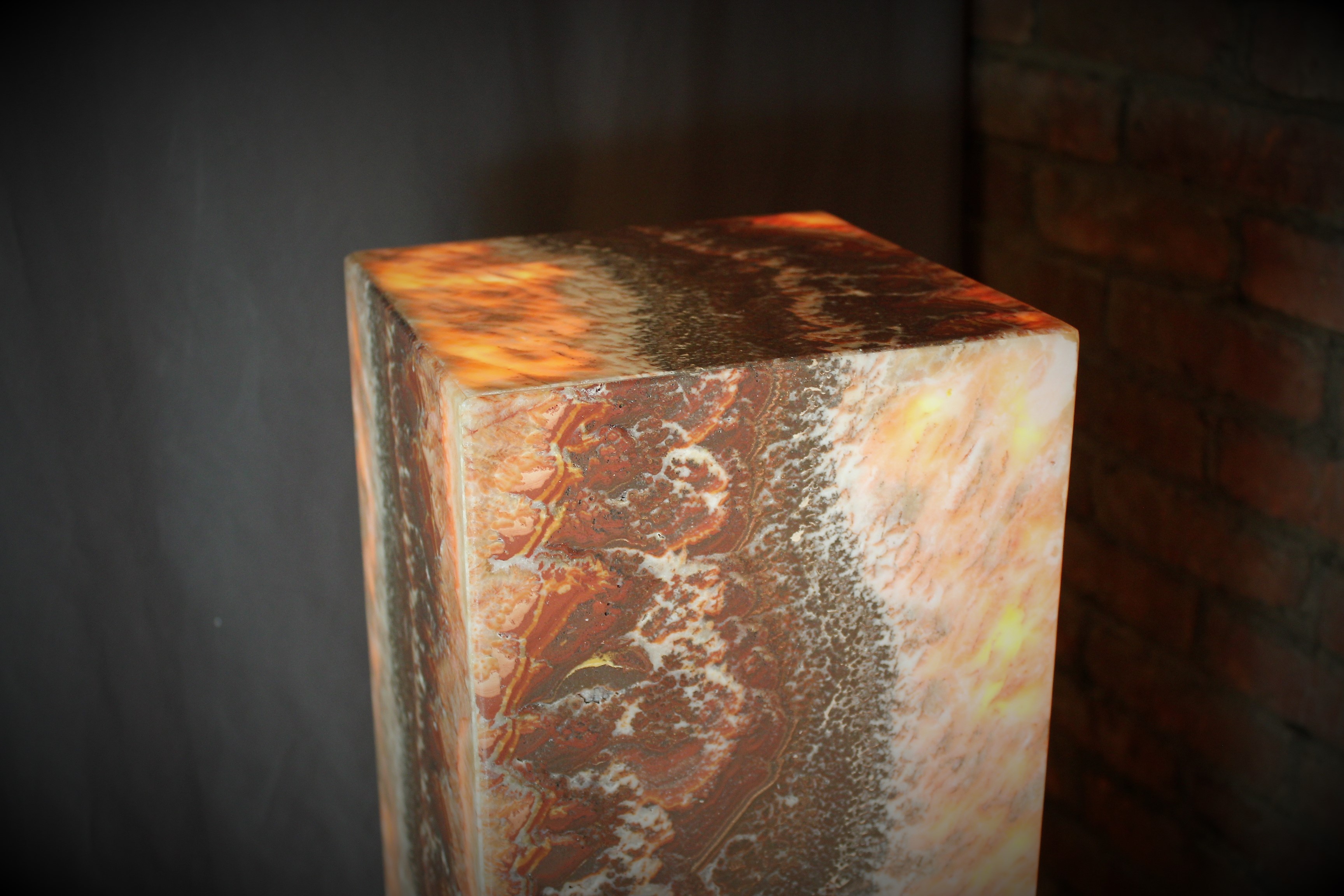 Red Onyx, a bold statement in onyx design - AV Onyx Home - Onyx Lamps