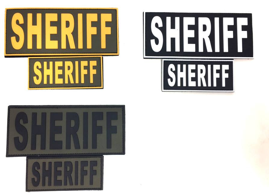 Sheriff PCV Patch Ranger Green, Front Identifier, Back Identifier