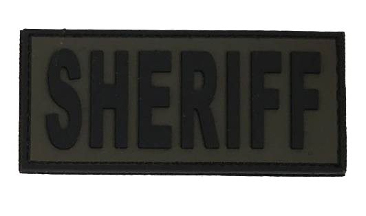 Sheriff PCV Patch Ranger Green, Front Identifier, Back Identifier