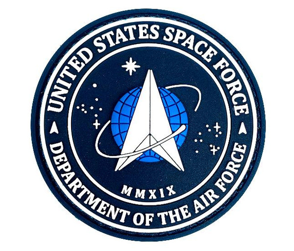 PVC Patch 3" Glow in the Dark Space Force With Hook and Loop fastener ...