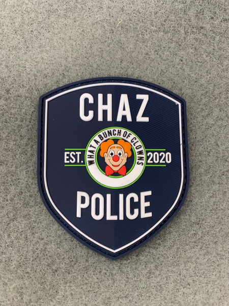 Chaz Police Department Patch -Glow in the Dark 3.5"x3" - TUFF Products