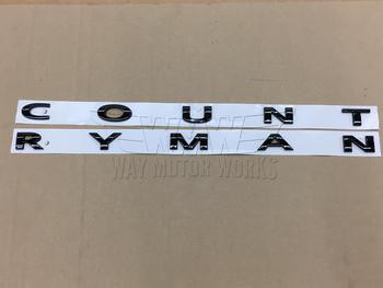 F60 Countryman Black Boot Letters - Way Motor Works