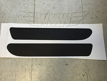 Rear Aero Bumper Decals R52 R53 - Way Motor Works