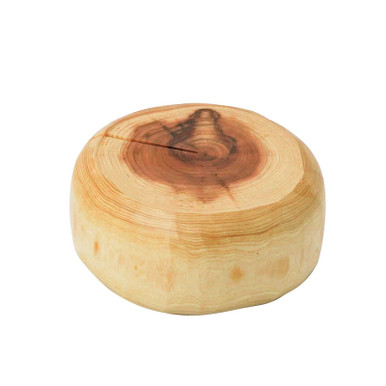 YOUBI Oki cedar/Camembert-shaped log plate (32524)