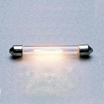 Clear Fluorette Bulb - Jeepers Dollhouse Miniatures
