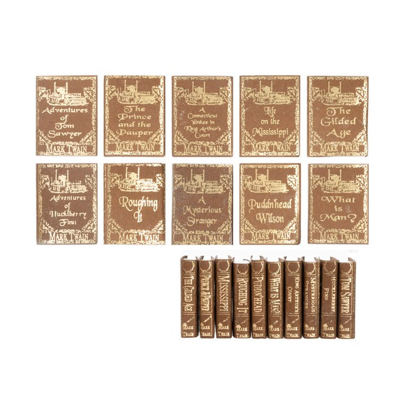 NI196 - Twain, Mark, 10-Book Collection - Jeepers Dollhouse Miniatures