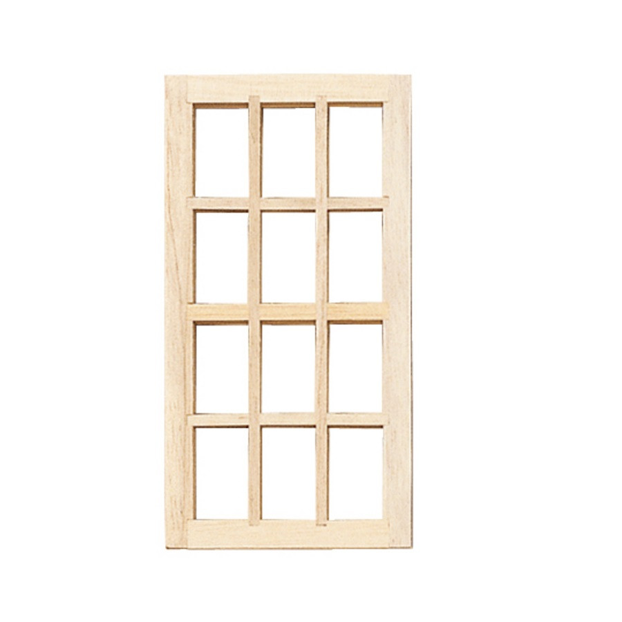 HW5024 - Standard 12-Light Window - Jeepers Dollhouse Miniatures