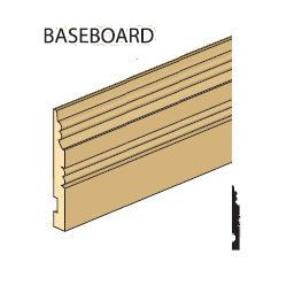 NE946 - BBB-16 Baseboard - Jeepers Dollhouse Miniatures