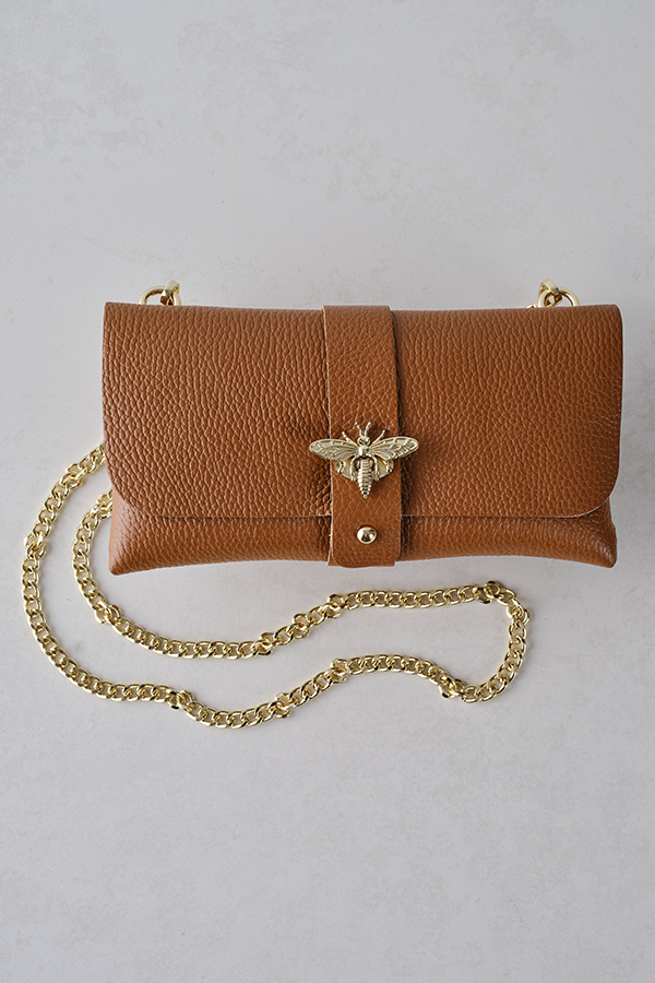 Leather Bee Bag