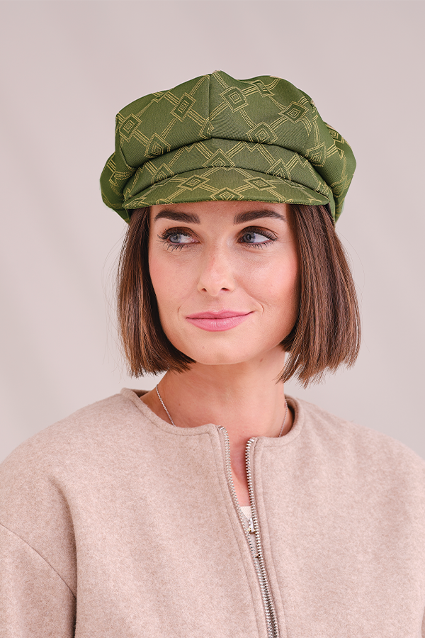 Damask Baker Boy Cap