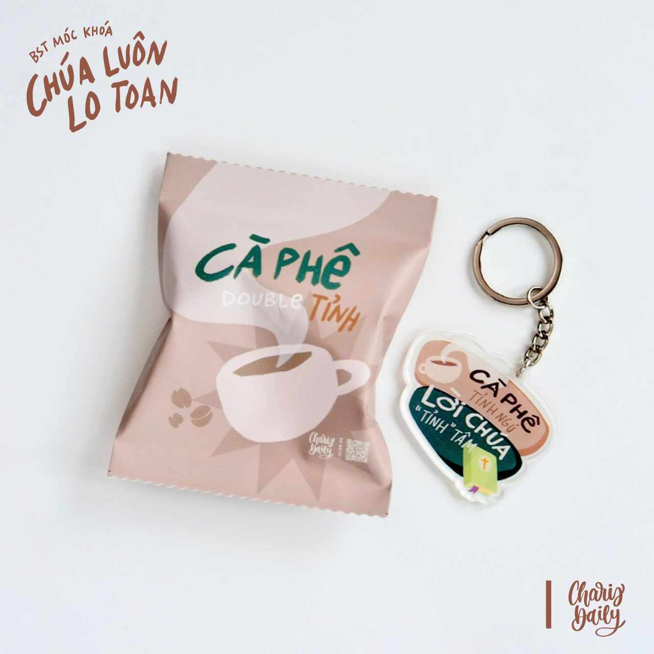 Móc Khoá Mica - Bộ sưu tập 'Chúa luôn lo toan'