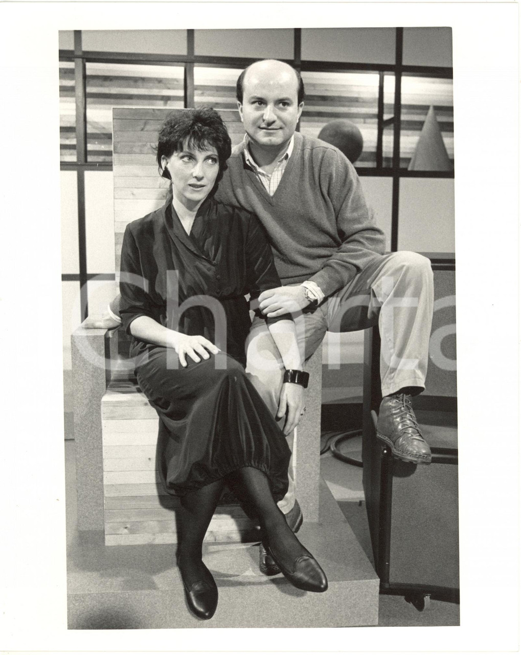 1990 ca ITALIA COSTUME - Carla URBAN con il compagno Maurizio FERRINI *Foto
