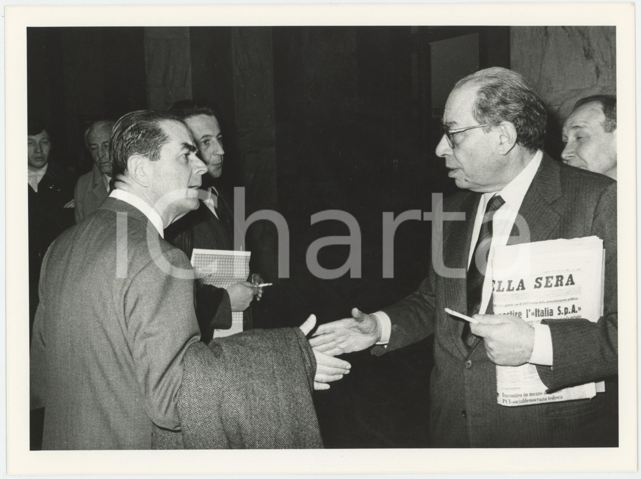 1985 ca MILANO Processo AMBROSOLI Ferdinando VENTRIGLIA Mario BARONE Foto