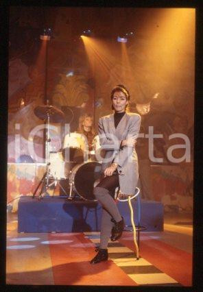 SANDRA Ann LAUER - MUSIC Pop singer Performance 1988 ca * 35 mm vintage ...
