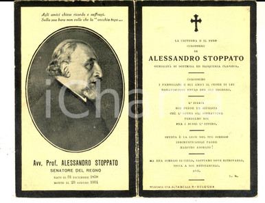 1931 MILANO In memoria del senatore Alessandro