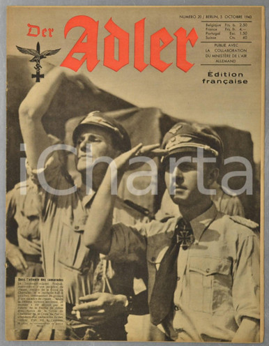 1943 WW2 DER ADLER Construction chasseurs Me 109