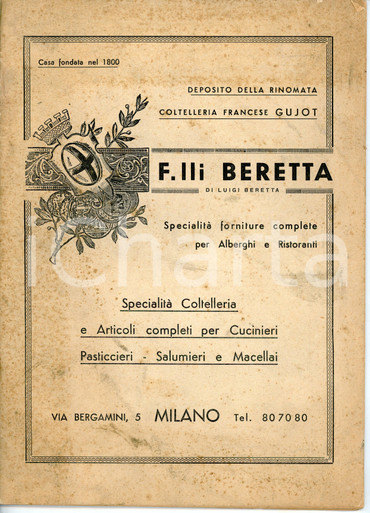 1925 ca MILANO - F.LLI BERETTA di Luigi BERETTA