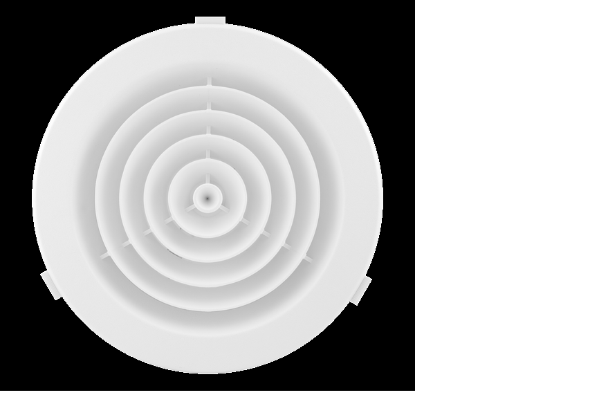 Ceiling mounted inlet grille