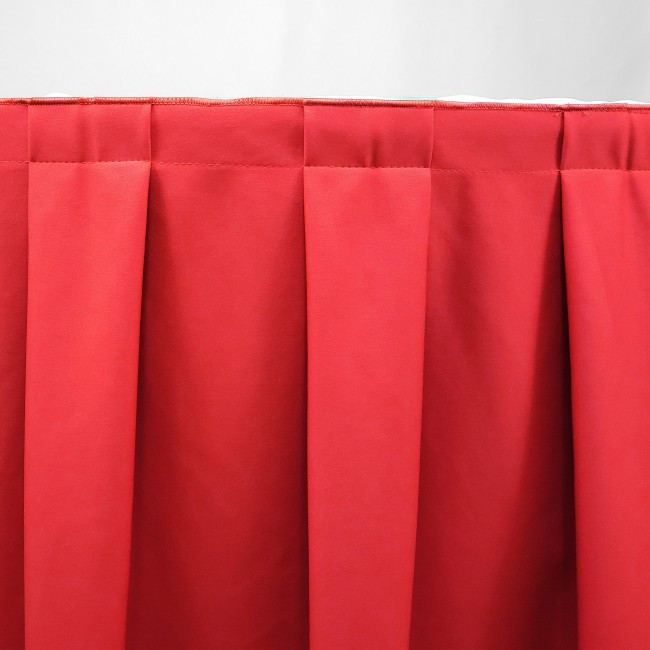 SimplyPoly Box Pleat Table Skirting, Special Sizes Cut to Order ...