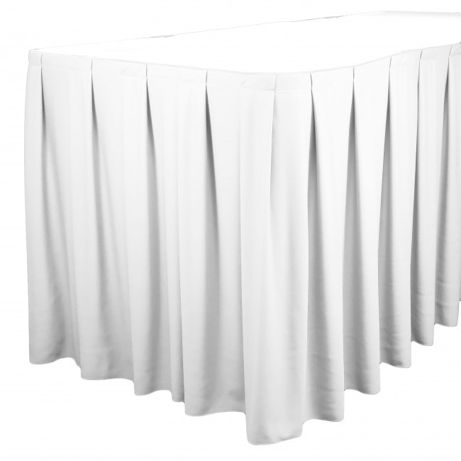 Box Pleated Table Skirt | Polyester Table Skirt