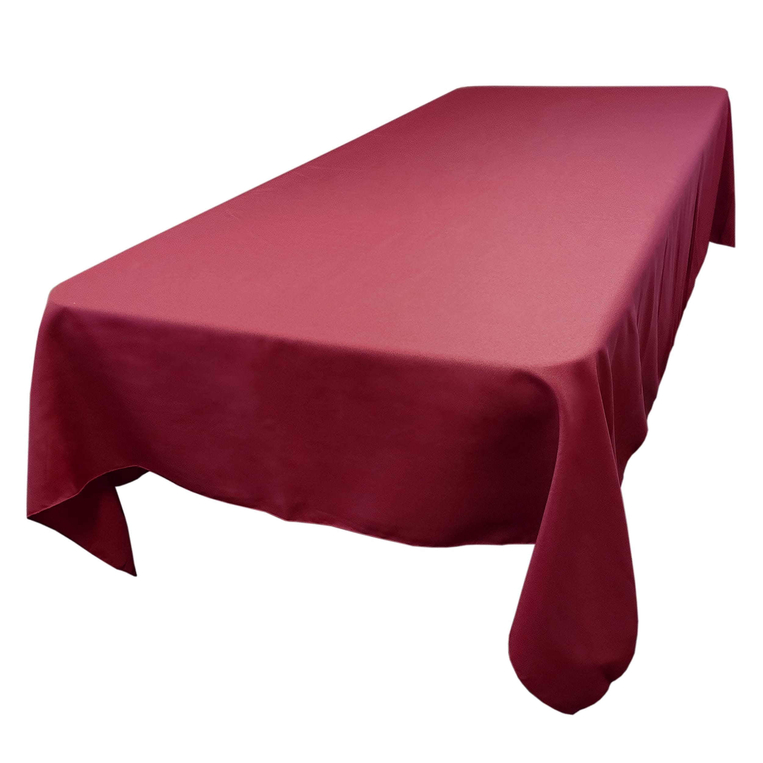 Maroon 60 x 120 in. Rectangular SimplyPoly Tablecloths - TableLinensforLess