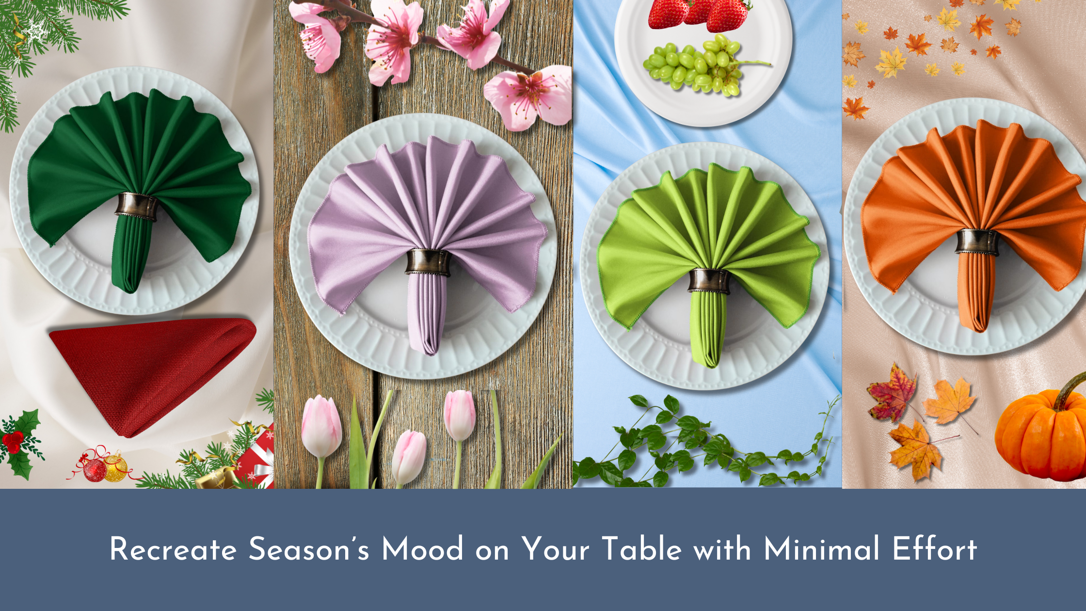 Table Linens for Every Season: Decorating Tips for Spring, Summer, Fall ...