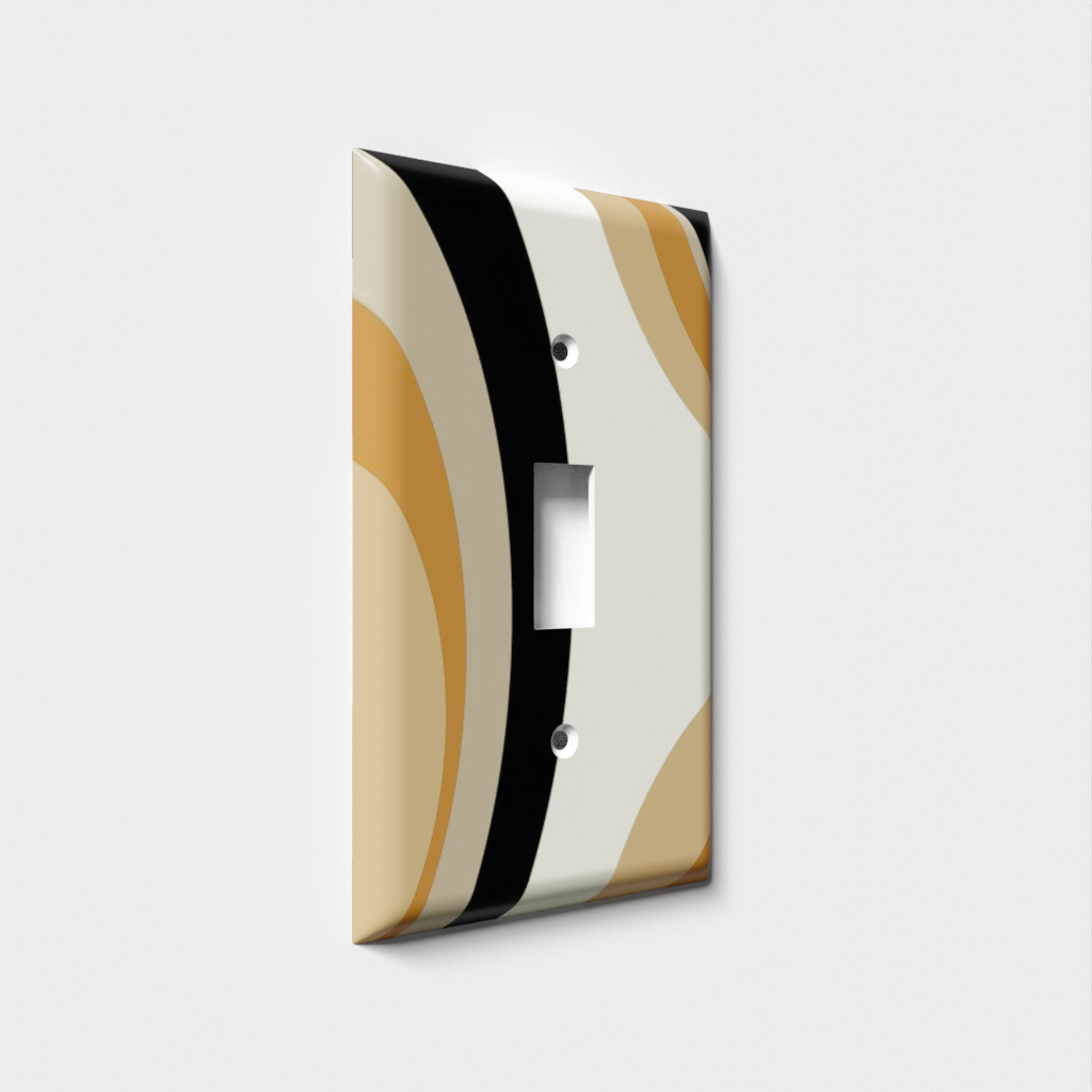 Brown Retro Decorative Light Switch Plate Cover - Snazzy Switch