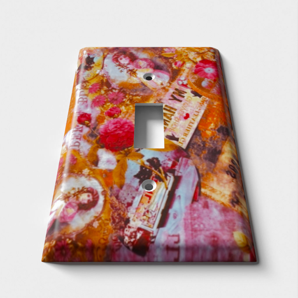 Table Of Flowers Decorative Light Switch Plate Cover - Snazzy Switch