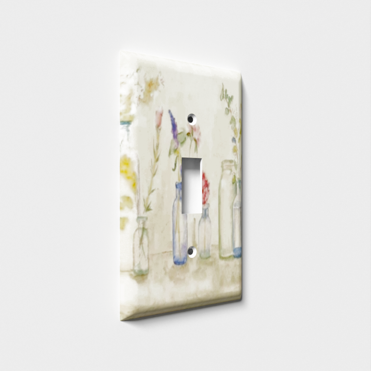 Simple Flowers Decorative Light Switch Plate Cover - Snazzy Switch