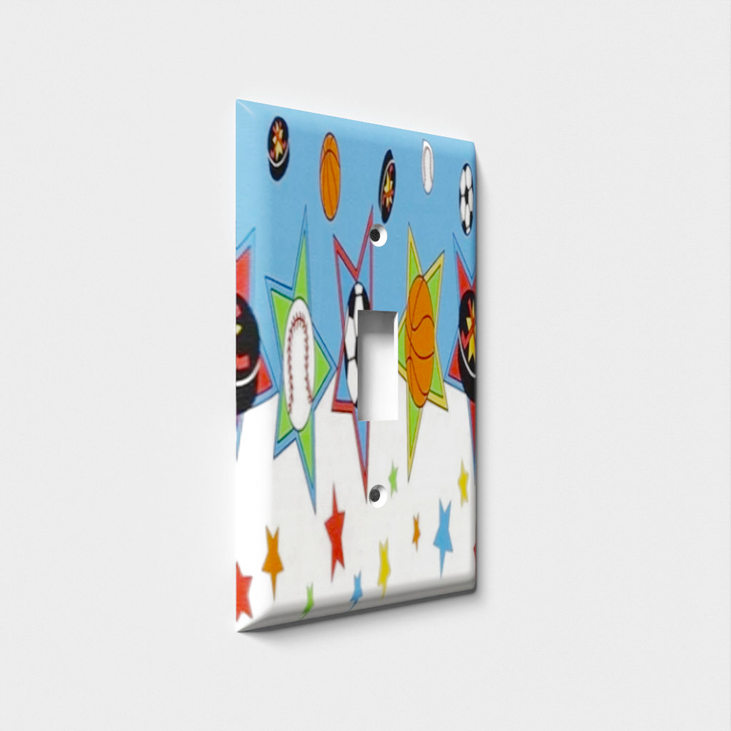 Sports Decorative Light Switch Plate Cover - Snazzy Switch