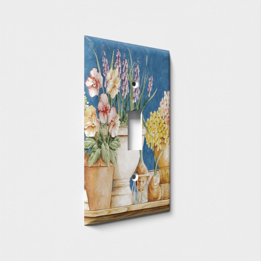 Table Of Flowers Decorative Light Switch Plate Cover - Snazzy Switch