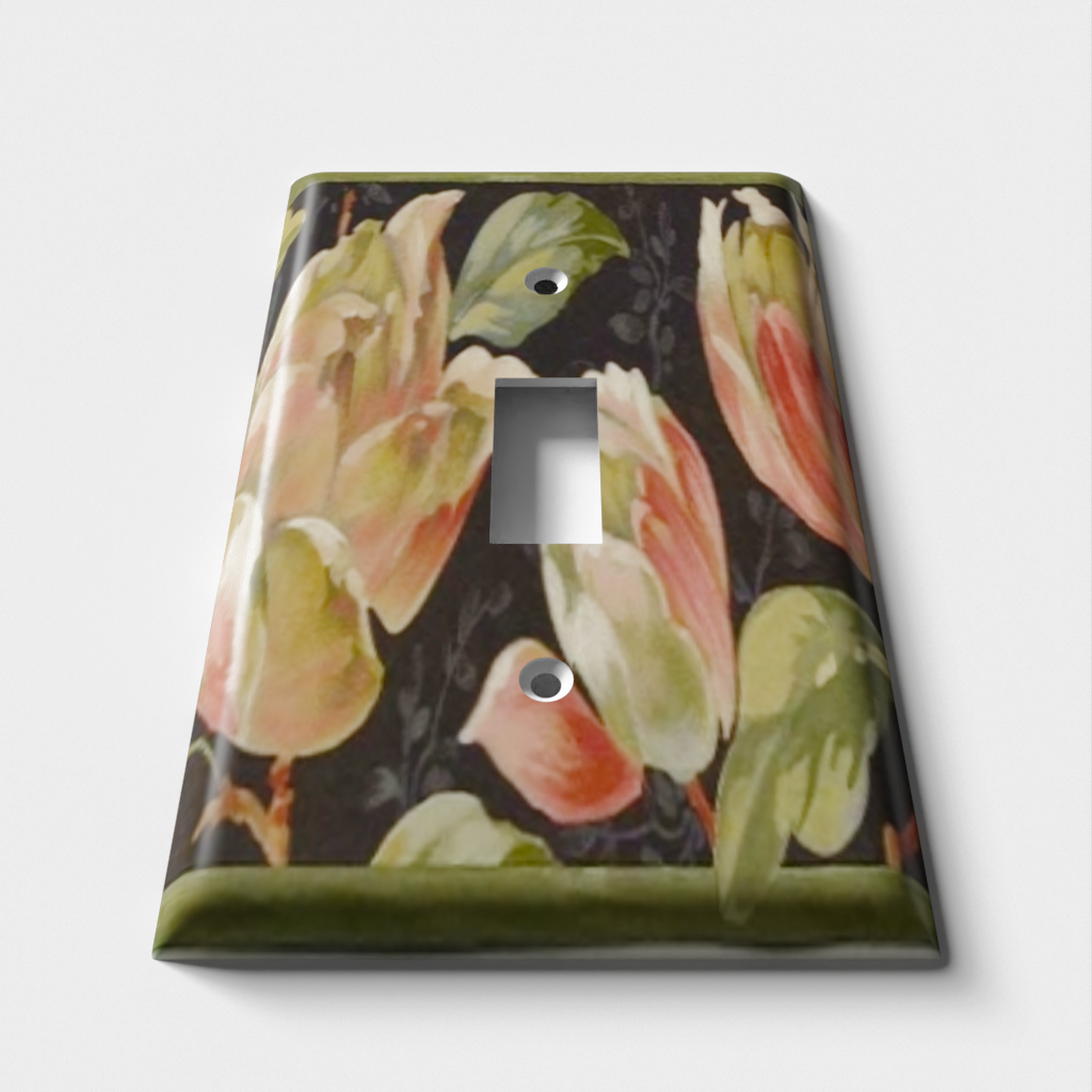 Blooming Flowers Decorative Light Switch Plate Cover - Snazzy Switch