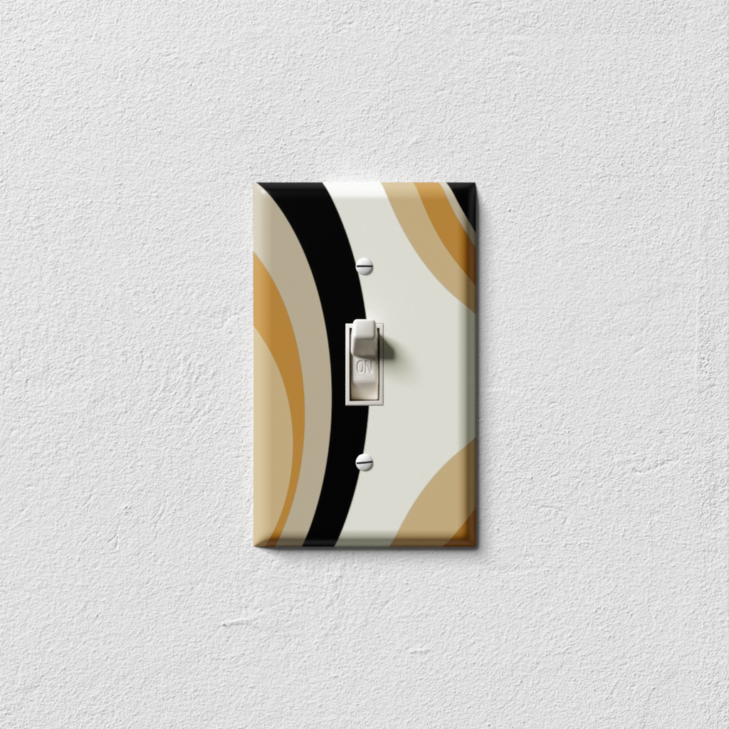 Brown Retro Decorative Light Switch Plate Cover - Snazzy Switch