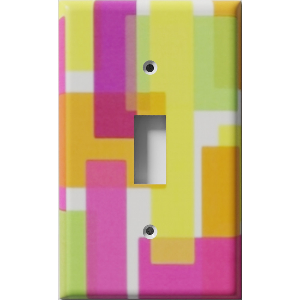 Cool Squares Decorative Light Switch Plate Cover - Snazzy Switch
