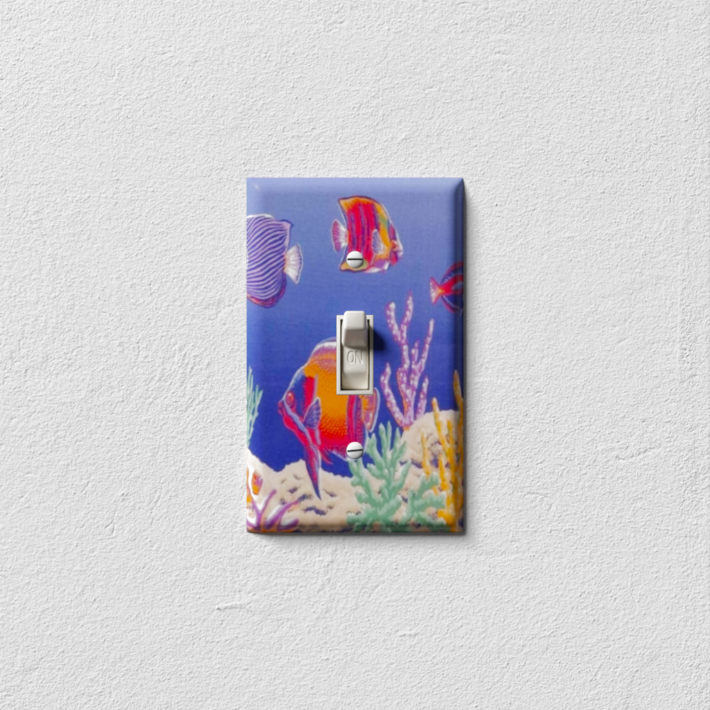 Fish Tank Decorative Light Switch Plate Cover - Snazzy Switch