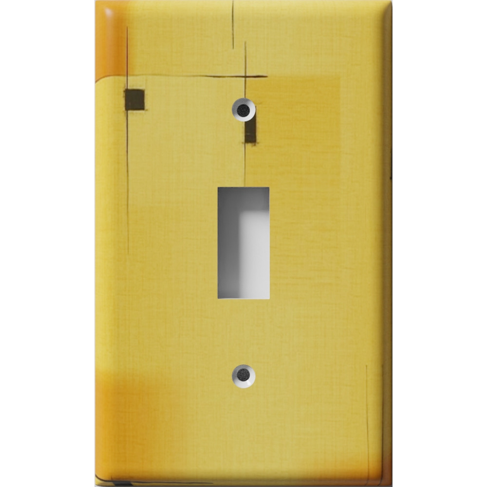 Gold Retro Decorative Light Switch Plate Cover - Snazzy Switch