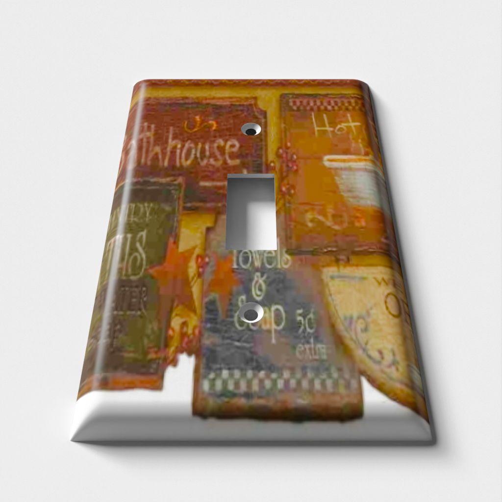 Bathhouse Decorative Light Switch Plate Cover - Snazzy Switch