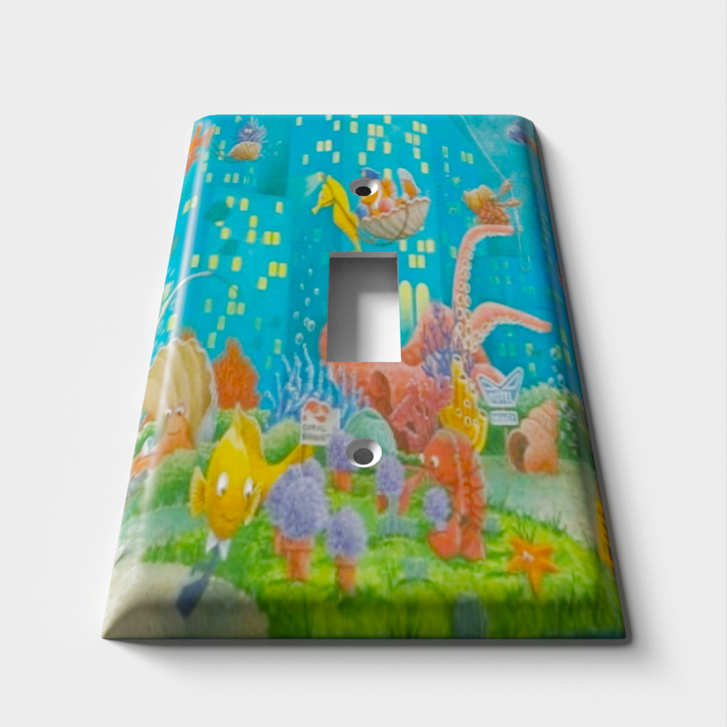 Biting Fish Decorative Light Switch Plate Cover - Snazzy Switch