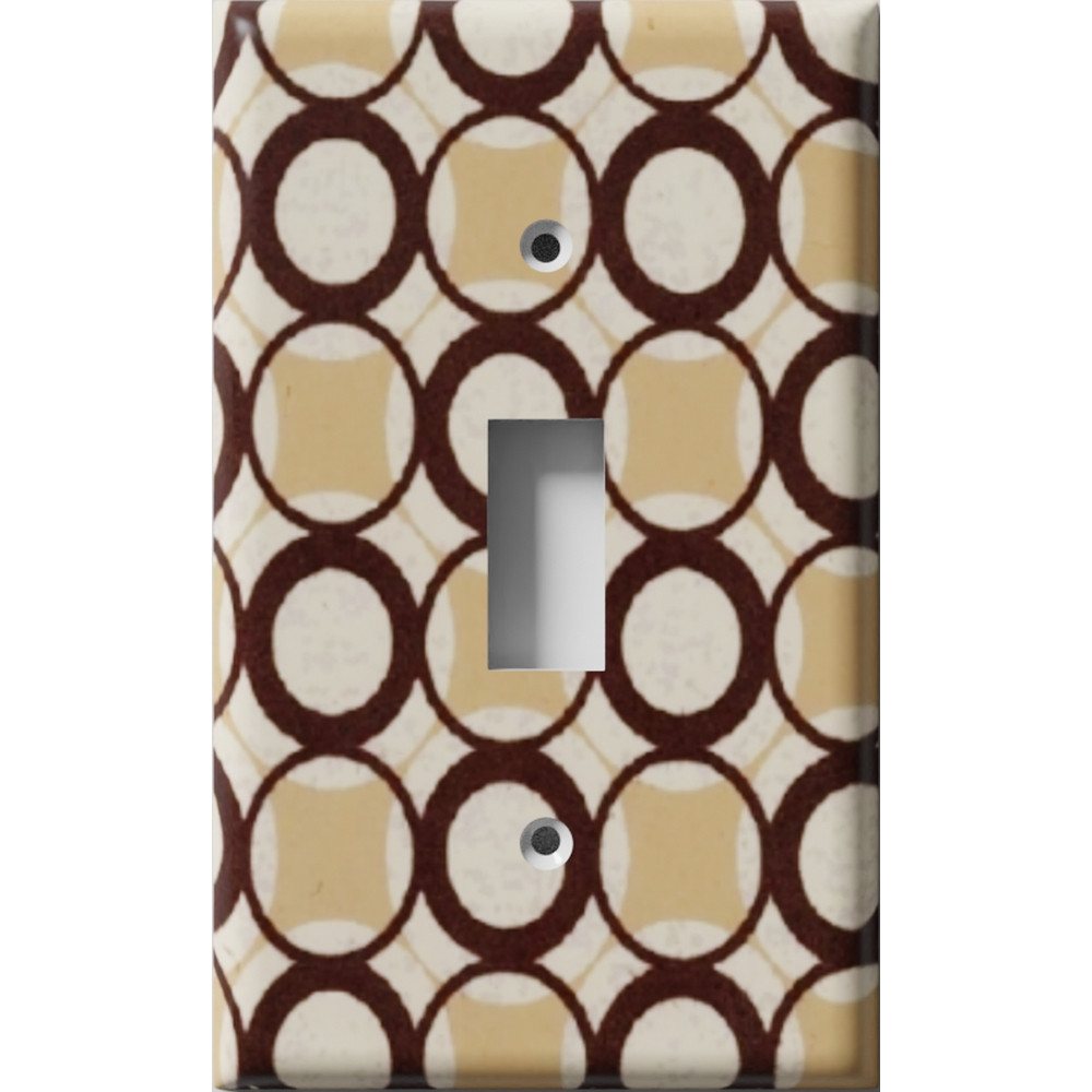 Brown Retro Decorative Light Switch Plate Cover - Snazzy Switch